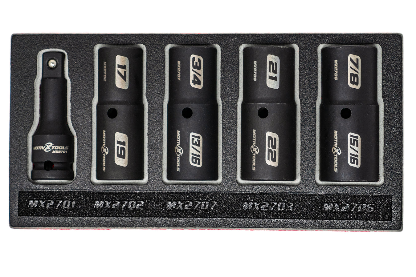5pc Wheel Flip Socket Set - Motivx Tools