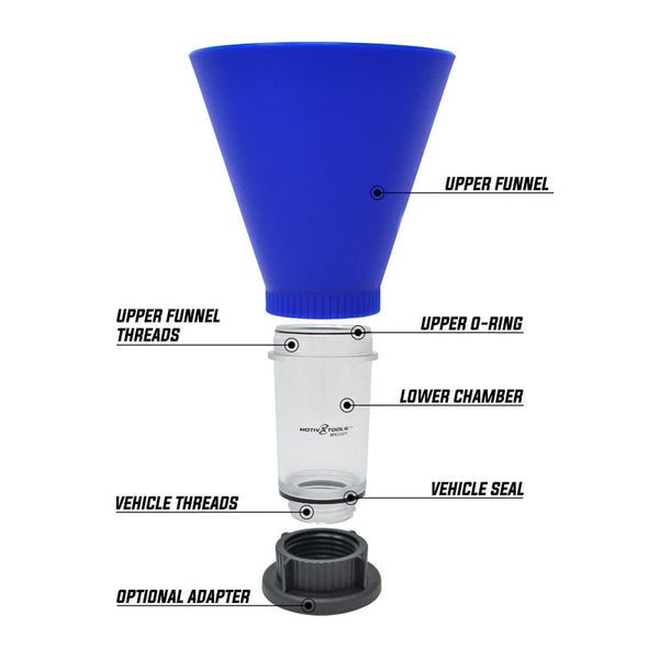 16pc Advanced Engine Oil Funnel Master Kit - Motivx Tools