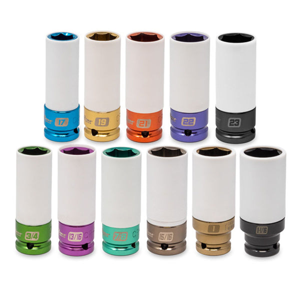 Lug Nut Wheel Socket - Non-Marring - 11pc Set - Motivx Tools