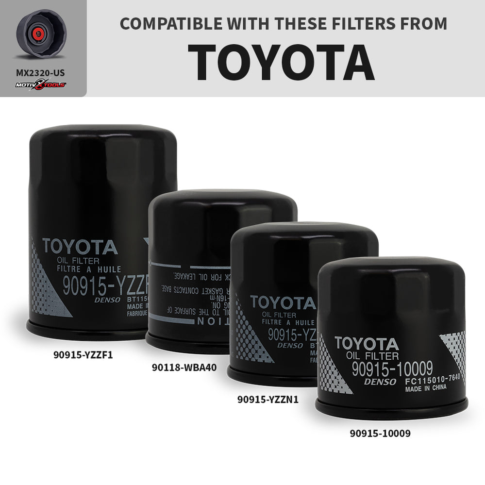 Toyota, Lexus, and Scion Oil Filter Housing and Wrench Guide - Motivx Tools